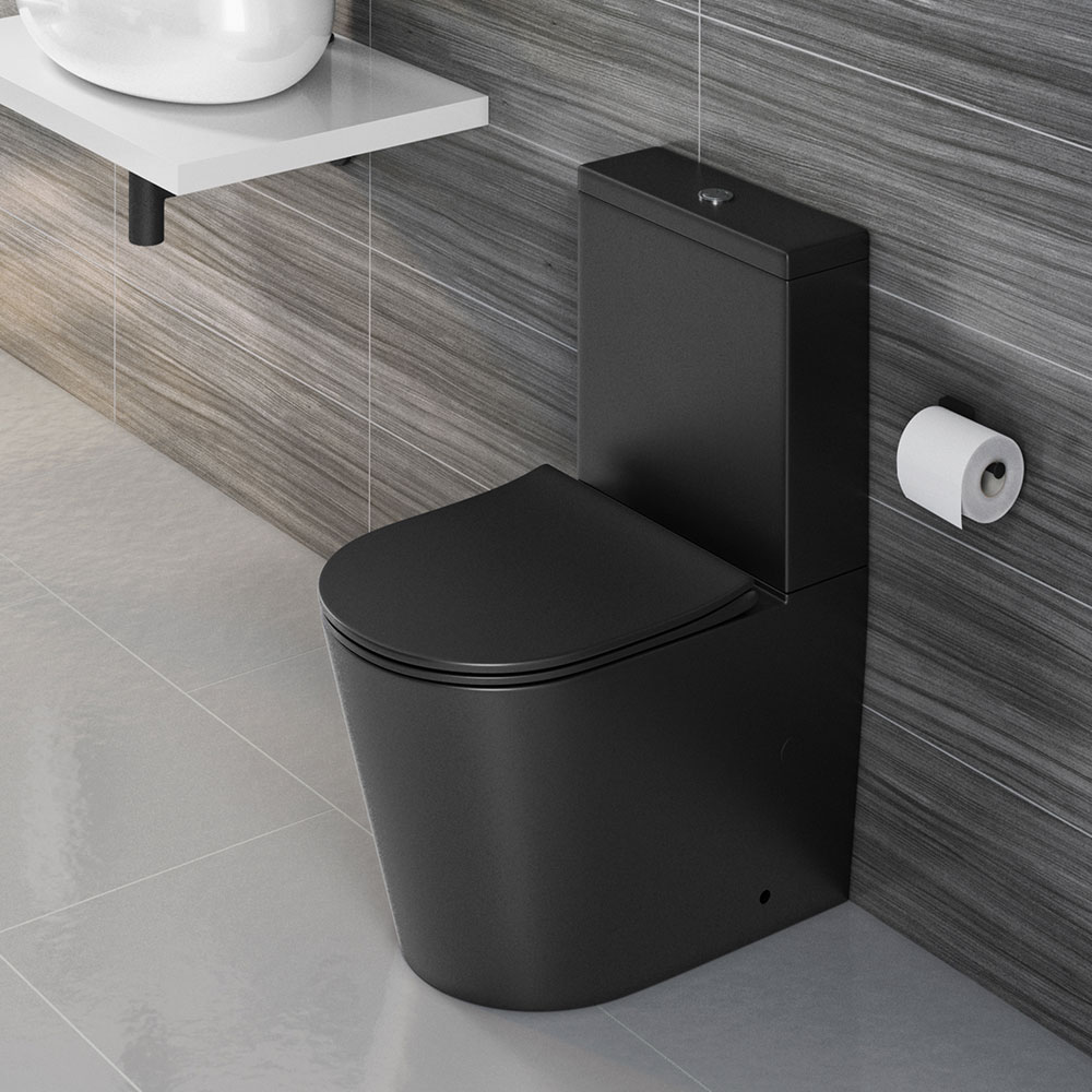 Black toilet store