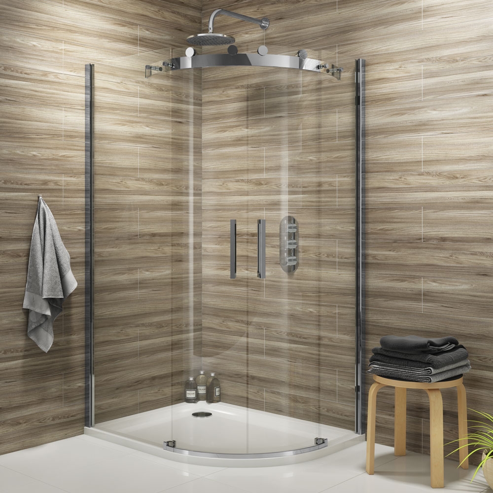 Frameless Offset Quadrant Enclosure With Sliding Doors - Kaso 8 By Voda ...