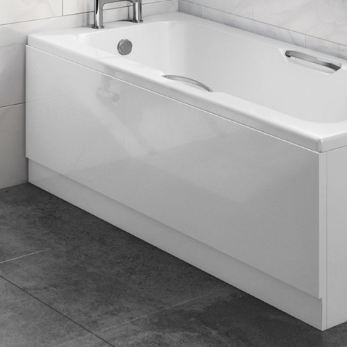 1700mm Bath Front Panel Gloss 1800mm Front Panel White