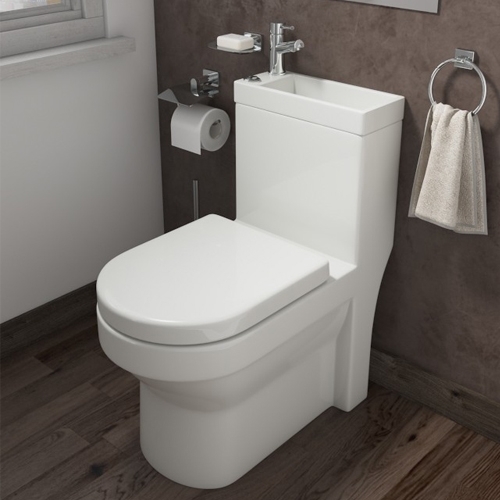 P2 Combination Toilet and Sink Set | Bathshop321 White