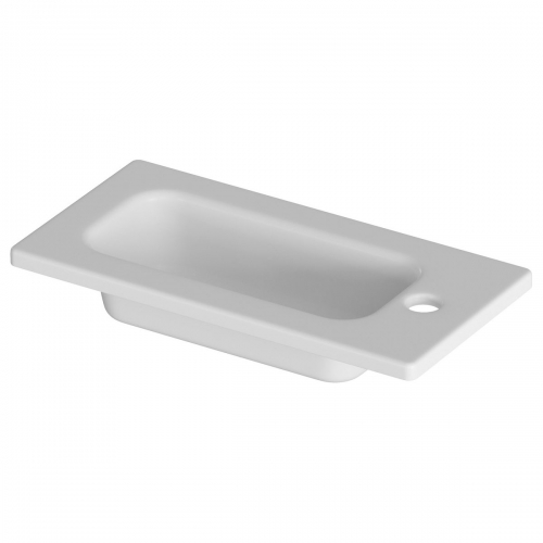Slim 450mm 1TH Inset Basin White