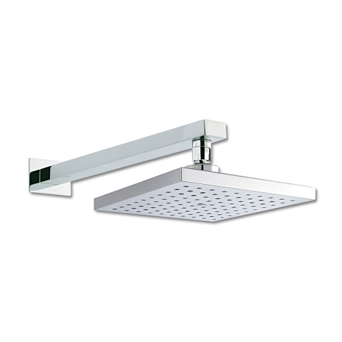 Square 200mm Shower Head & Arm (Chrome) Chrome