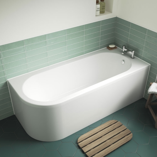 Right Hand Back to Wall Corner Bath & Panel - VBATH002