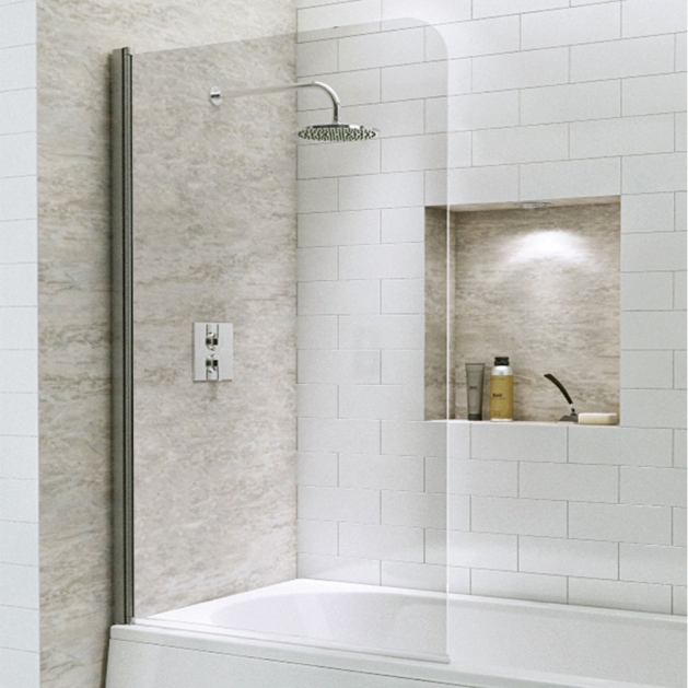 Straight Shower Bath Suite With Basin, Pedestal & Toilet