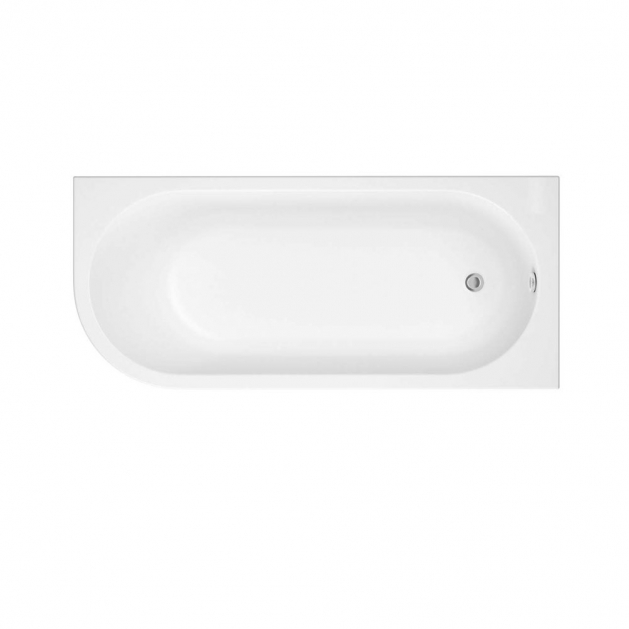 1700 x 750mm Right Hand J Shaped Bath - J By Voda Design 1700mm