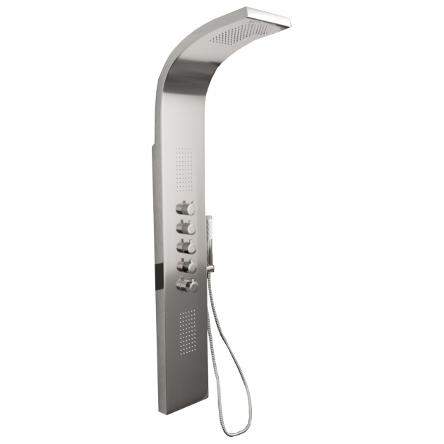 Synergy Monroe Waterfall Shower Panel (Stainless Steel) Steel