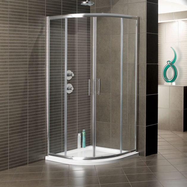 Modern Bathroom Suite with Quad Shower Enclosure
