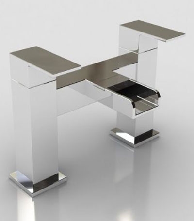 Waterfall Bath Filler - Bathrooms at Bathshop321 Chrome